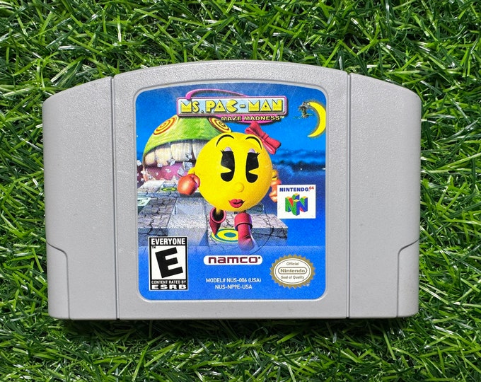 Ms. Pac-man: Maze Madness N64 Authentic Nintendo 64 Game - Etsy