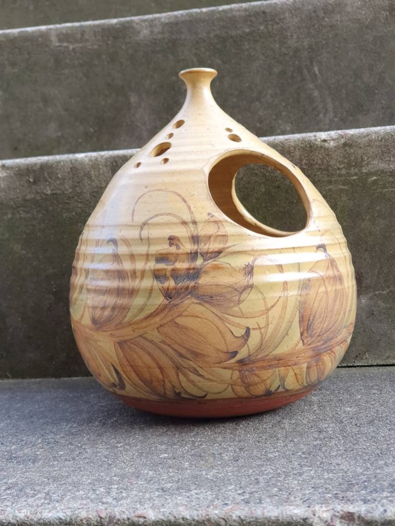 Different Alvingham Pottery Bird Feeder Planter 80s - Etsy UK