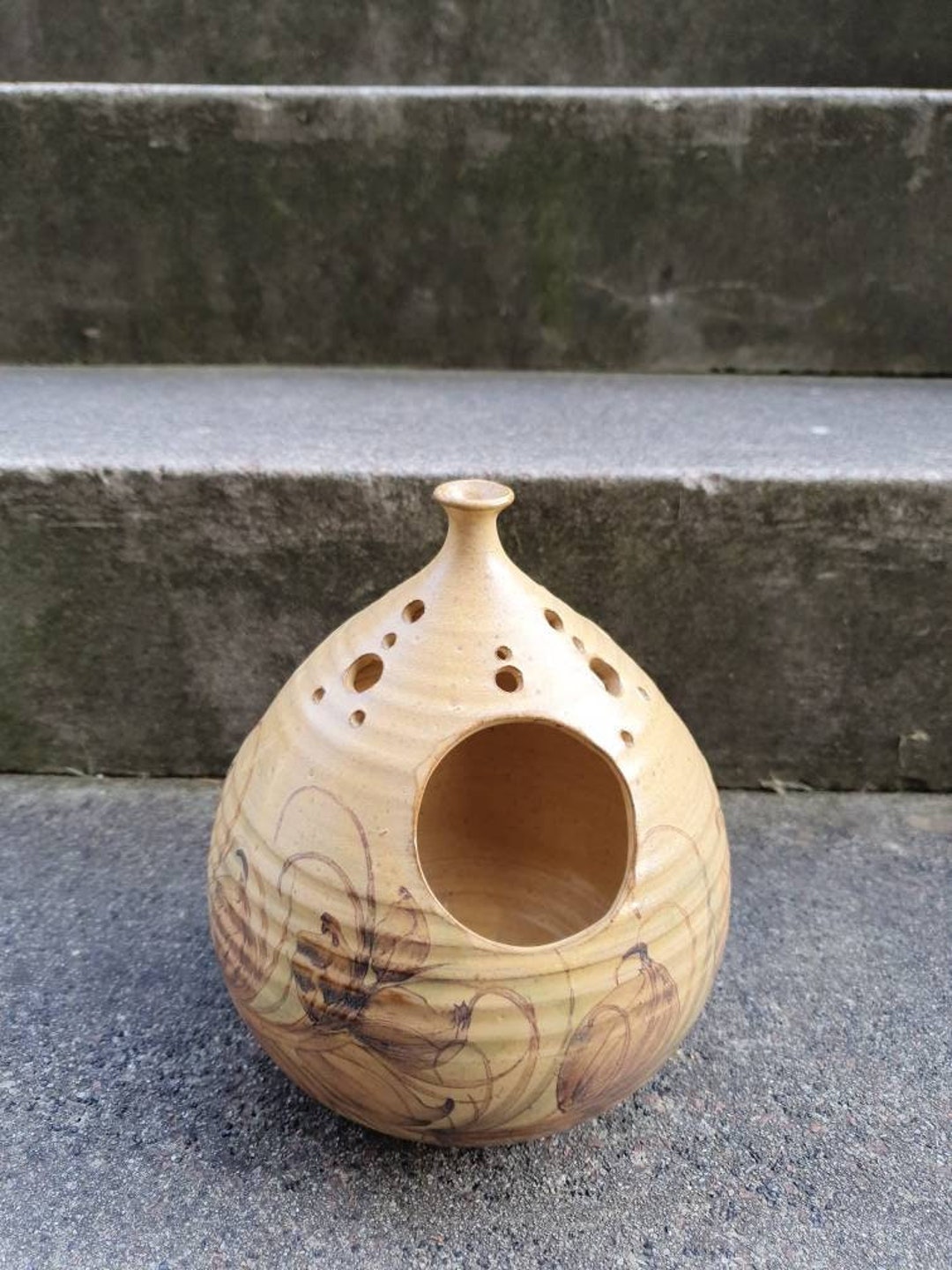 Different Alvingham Pottery Bird Feeder Planter 80s - Etsy UK