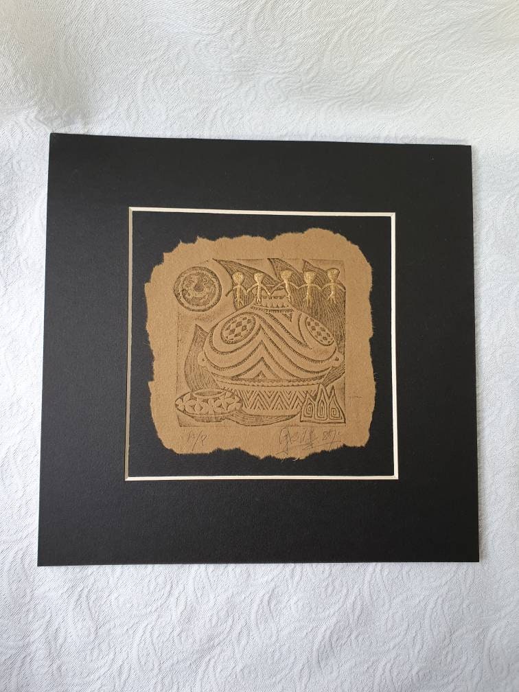 Two 80s Native American Pictures Signed Art Eagle - Etsy