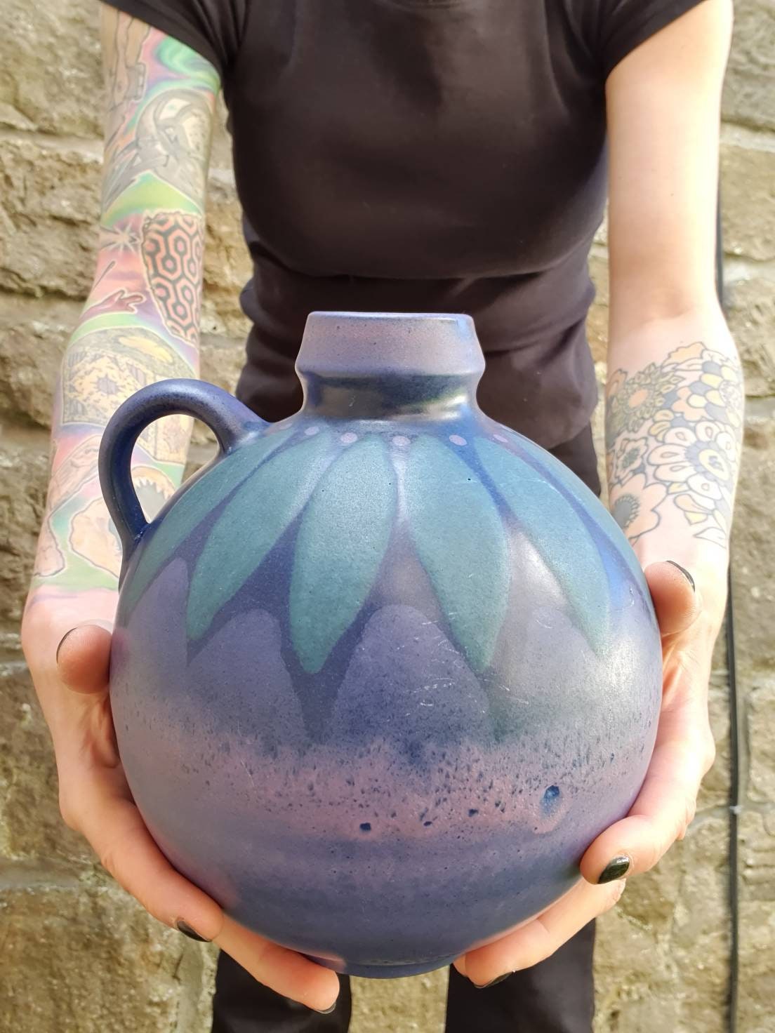 60s KMK Keramik Vase West Germany Viola Purple Pottery Ceramic - Etsy UK