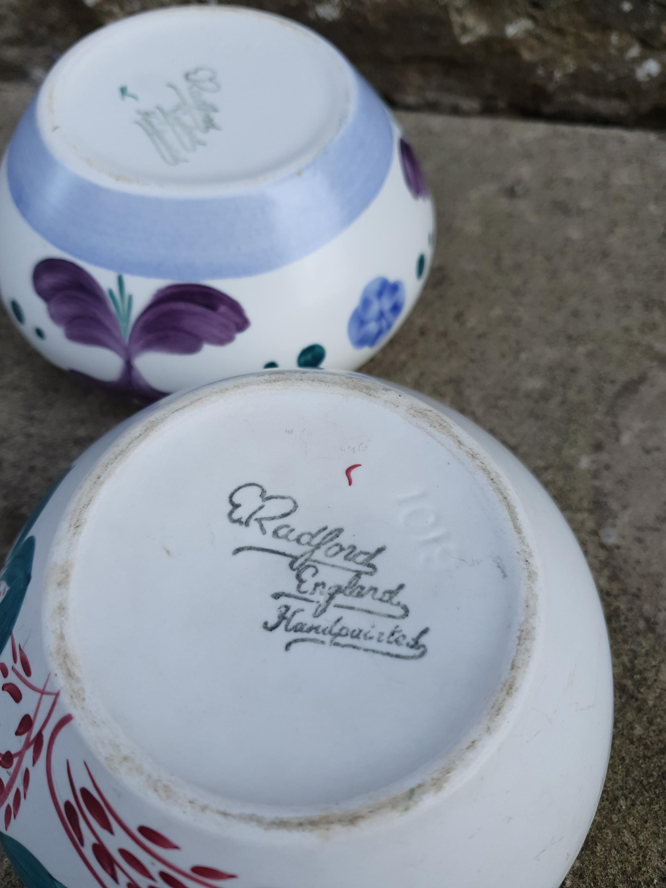Two Radford Pottery Ikebana Vases Hand Painted - Etsy UK