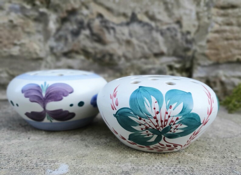 Two Radford Pottery Ikebana Vases Hand Painted - Etsy UK