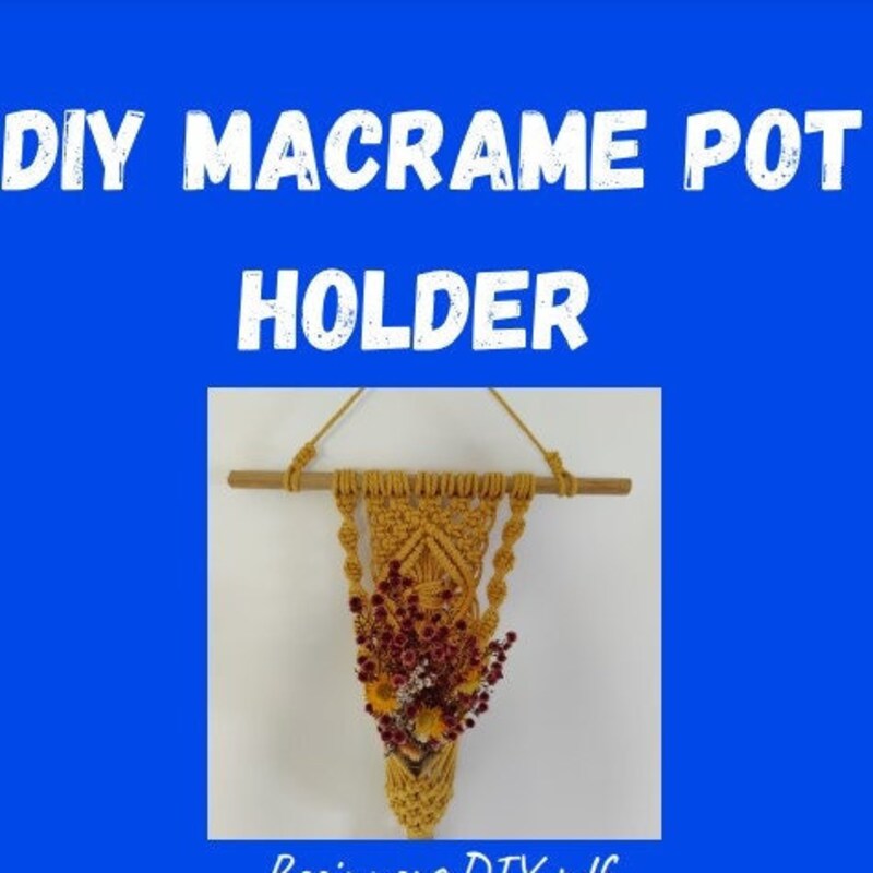 Macrame Pot Holder - Etsy UK