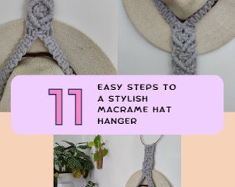 MACRAME PATTERN Baseball Cap Holder Hanging Hat Rack - Etsy