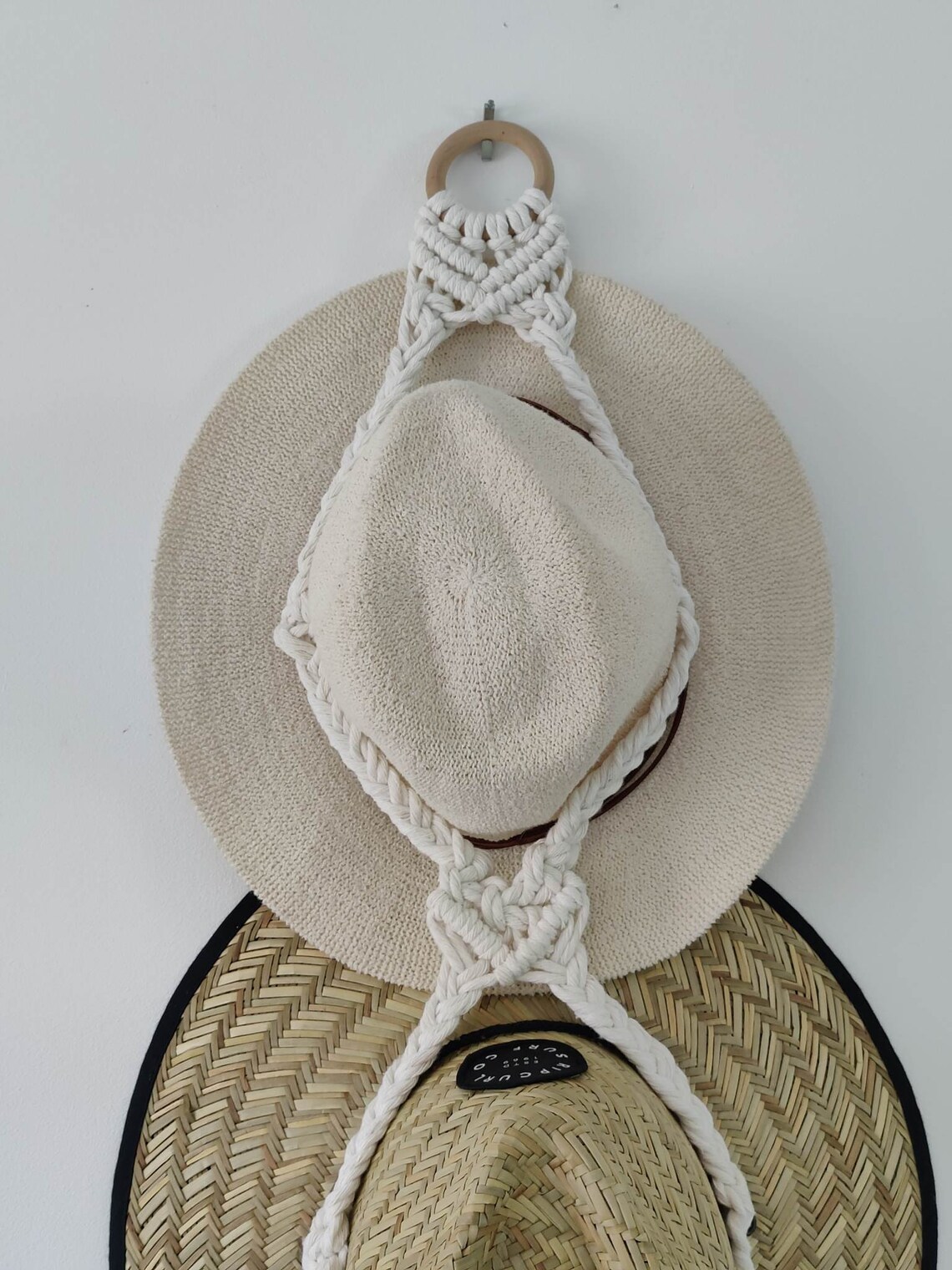 Macrame Double Hat Hanger Pattern in 8 Easy Steps | Digital Download ...