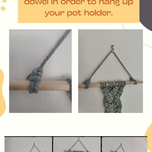 Macrame Pot Holder Pattern in 9 Easy Steps | Digital Download Pdf - Etsy