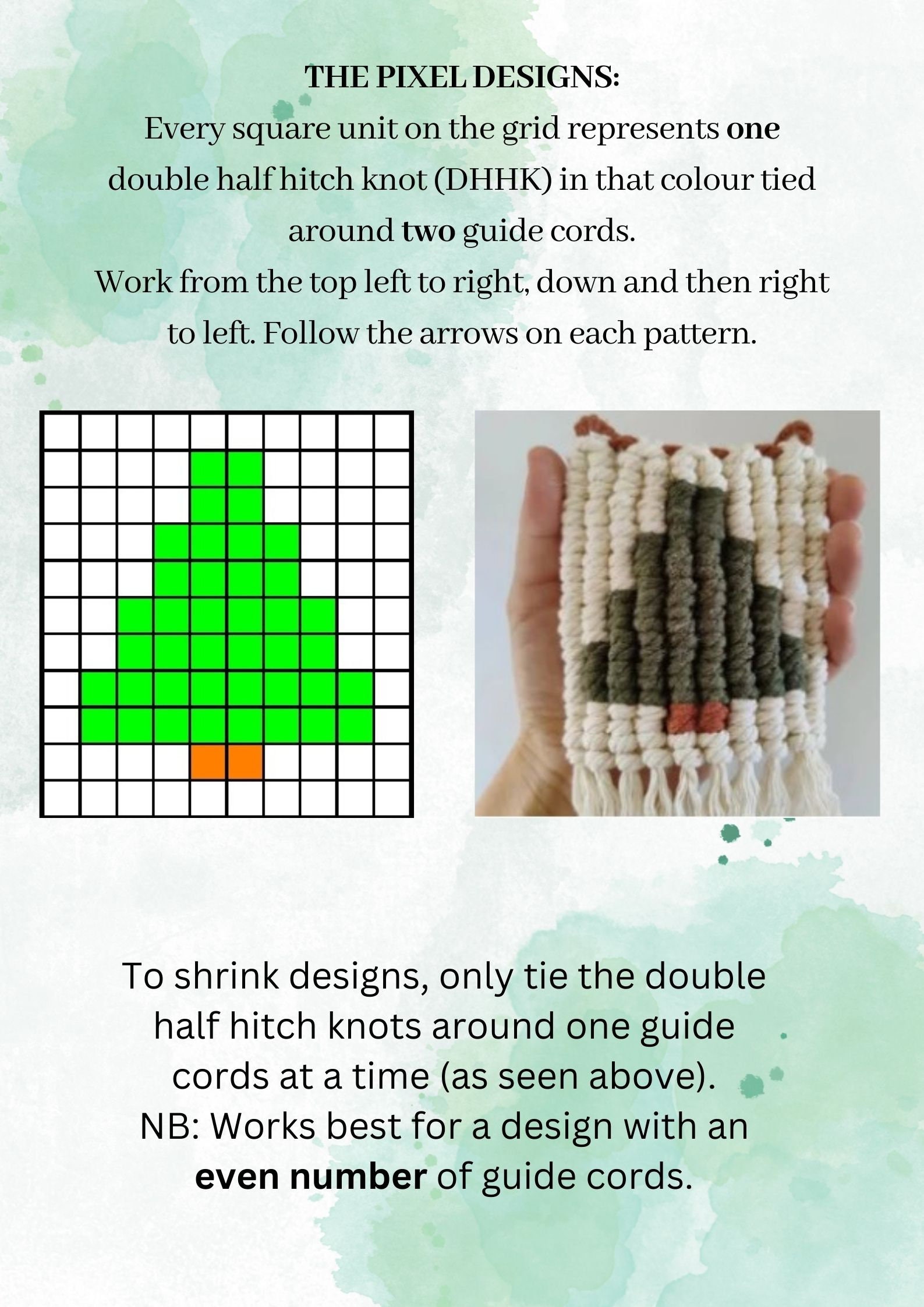 Christmas Pixel Art Macrame Decoration Patterns Bundle | 13 Patterns ...