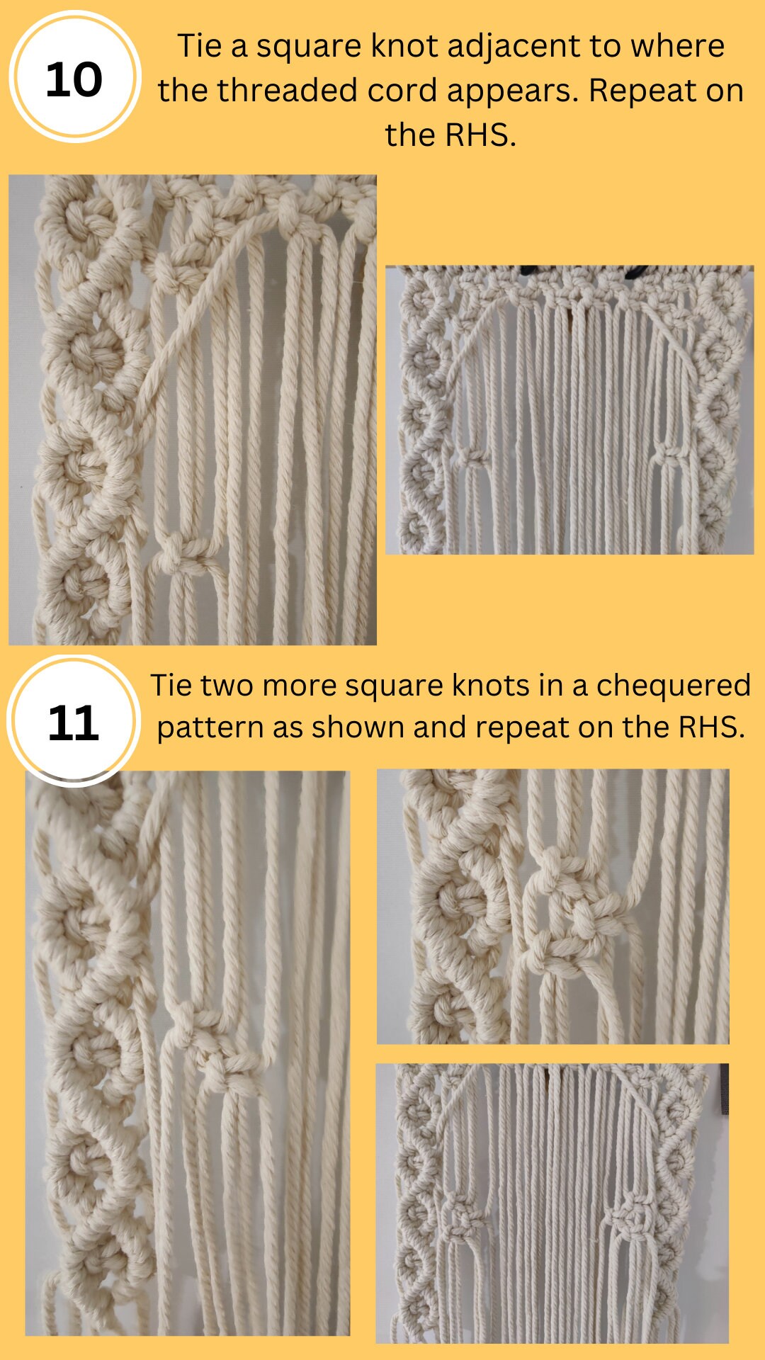 DIY Macramé Photo Frame Pattern Easy to Follow | Pdf Digital Download ...