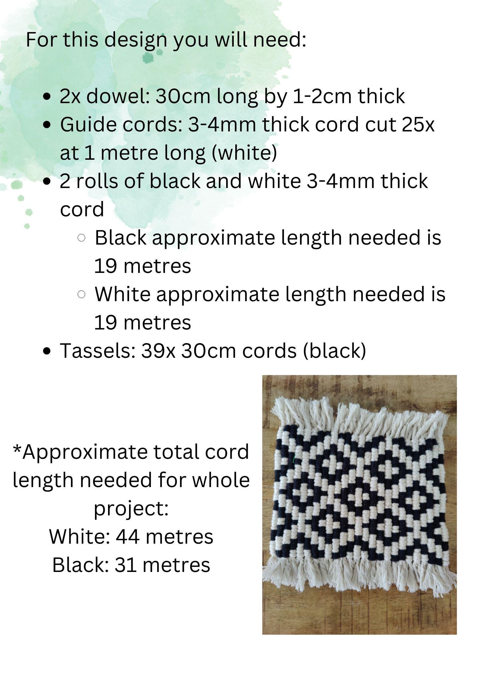 DIY Pixel Art Macrame Cooking Pot Trivet Pattern - Pdf Download - Etsy