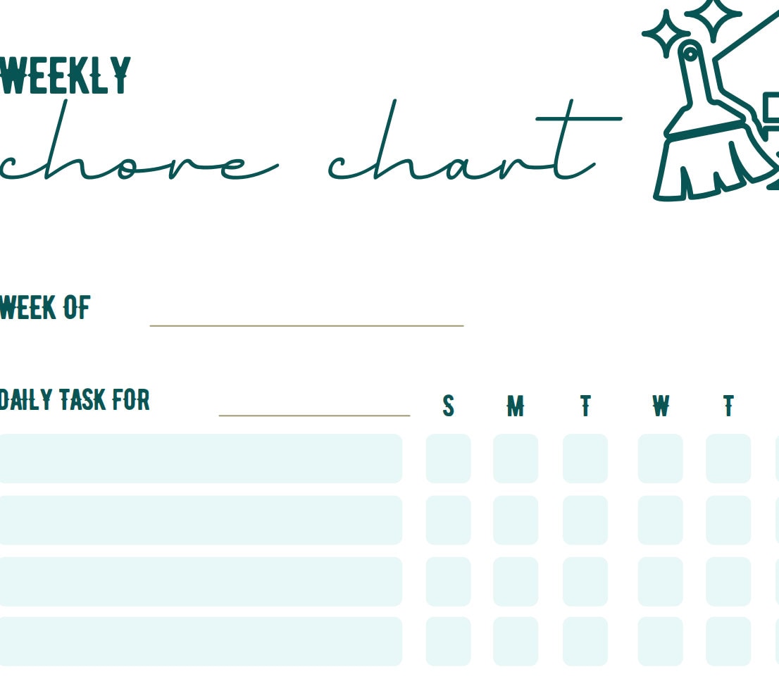 Multiple People Chore Chart (3 Children or Child/parents) - Etsy