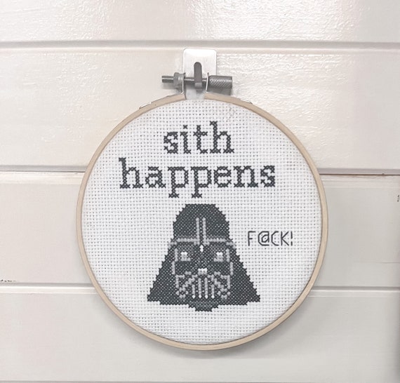 Cross Stitch Pattern: Sith Happens Darth Vader Star Wars - Etsy Australia