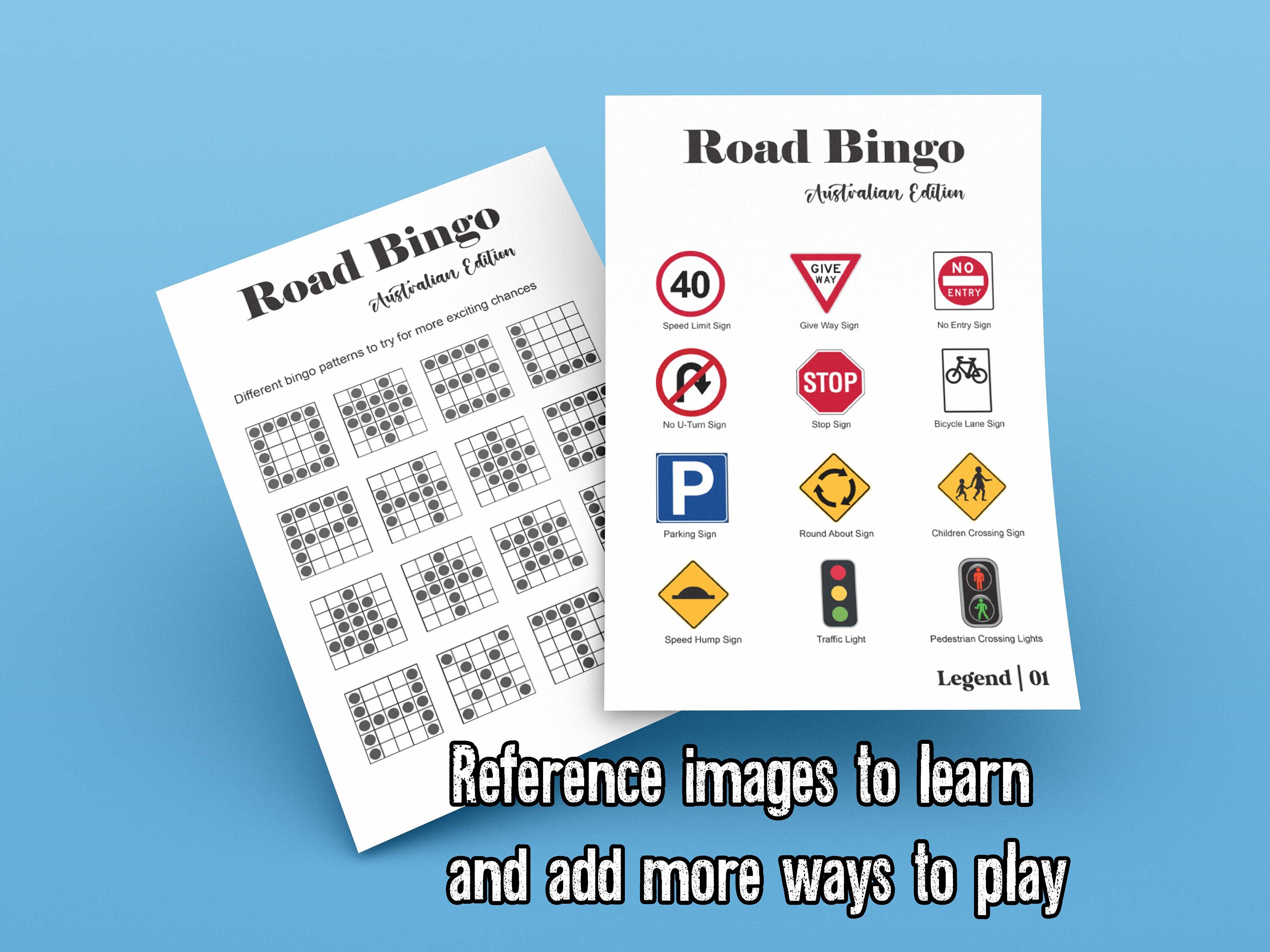 Road Bingo Australian Edition | Printable Road Game for Family Trips ...