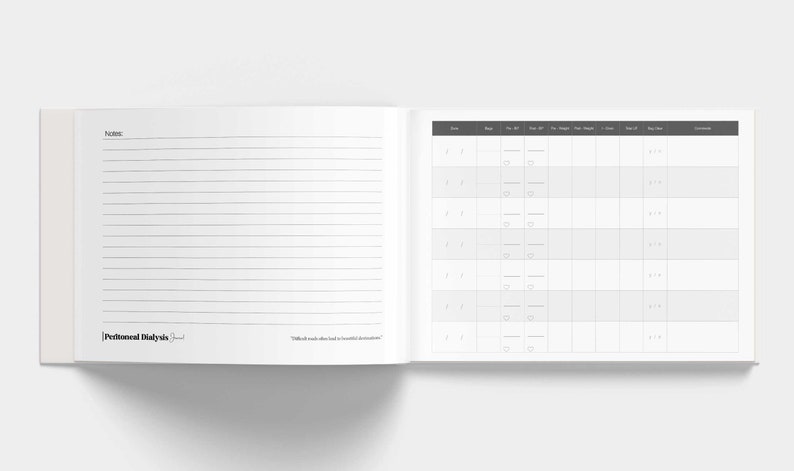 Peritoneal Dialysis Journal PD Diary Planner CKD Journal for Kidney Patients Gift Dialysis ...