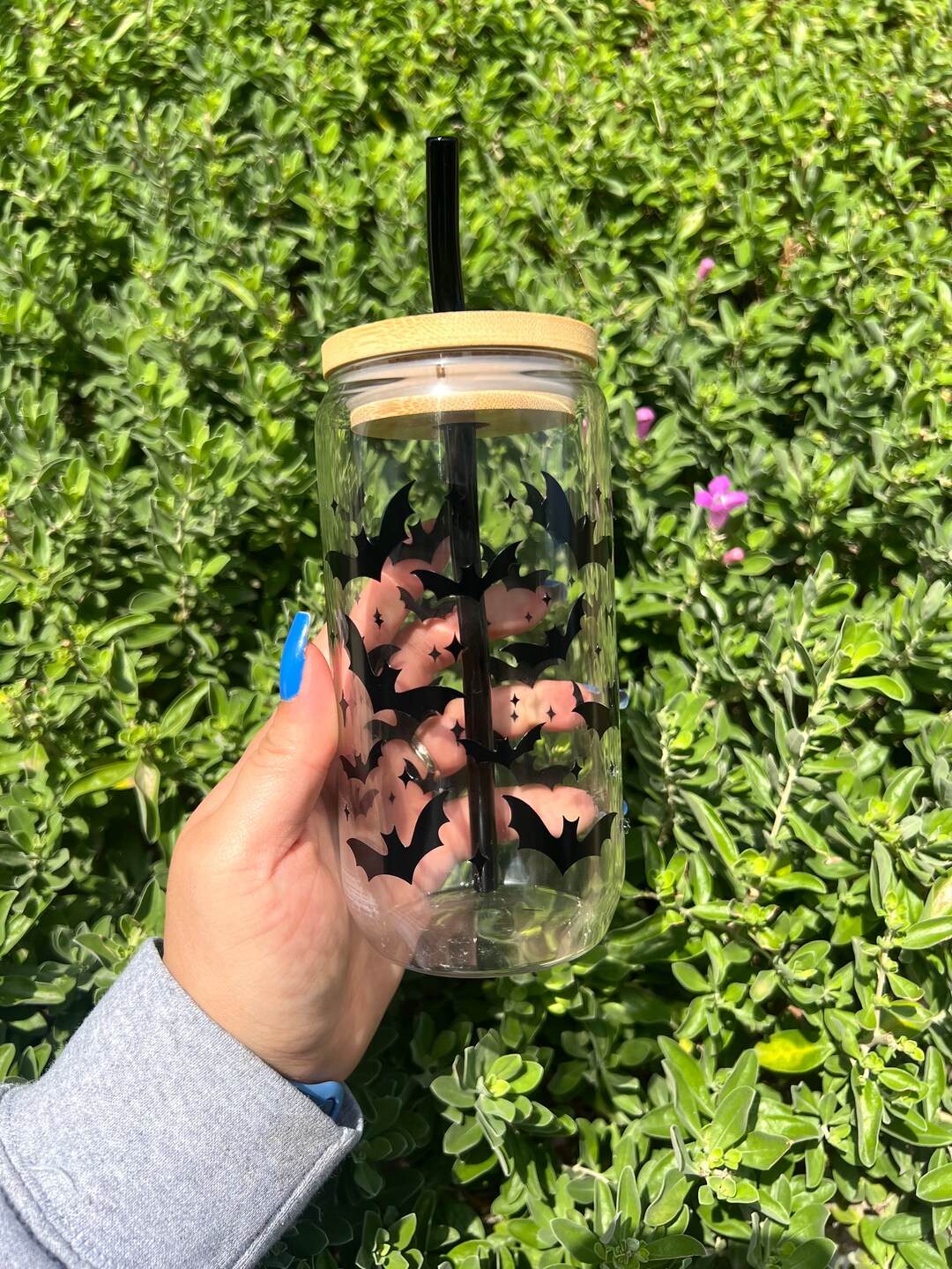 Bats Cup Halloween Cup Black Straw Cute Halloween Cup Bats Cup Freaking ...