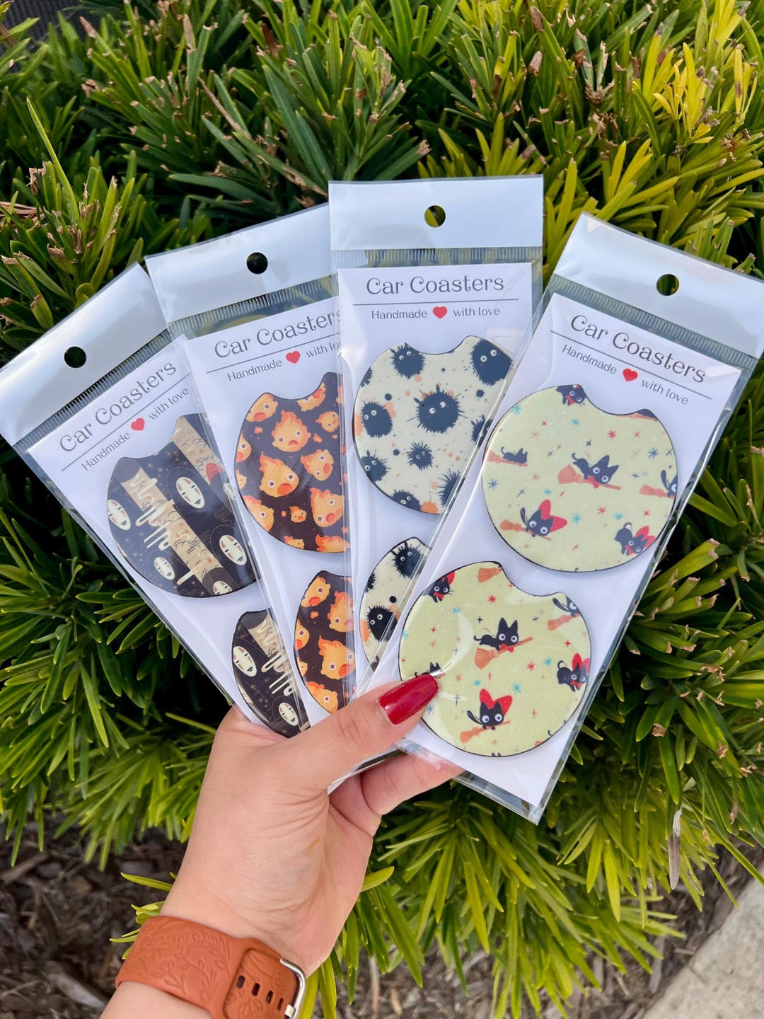 Studio Ghibli Inspired Car Coasters | Ghibli Car Coasters | Car ...