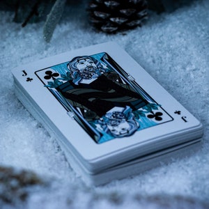Green Man Winter Poker Playing Cards - Etsy