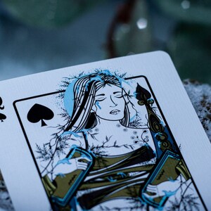 Green Man Winter Poker Playing Cards - Etsy