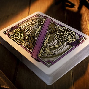 Skeleton Playing Cards - Halloween Cards - Etsy