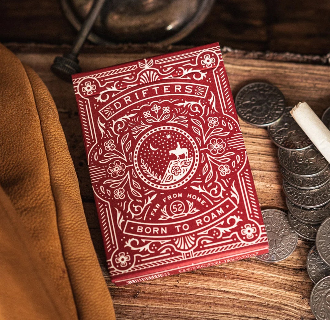 Vintage Styled Red Poker Playing Cards - Etsy