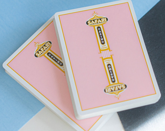 Pink Poker Playing Cards - Safari Casino Deck - Etsy