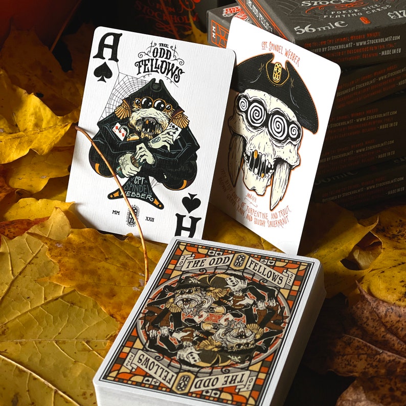 Cpt Spindel Webber Odd Fellows Playing Cards - Custom Poker Playing ...