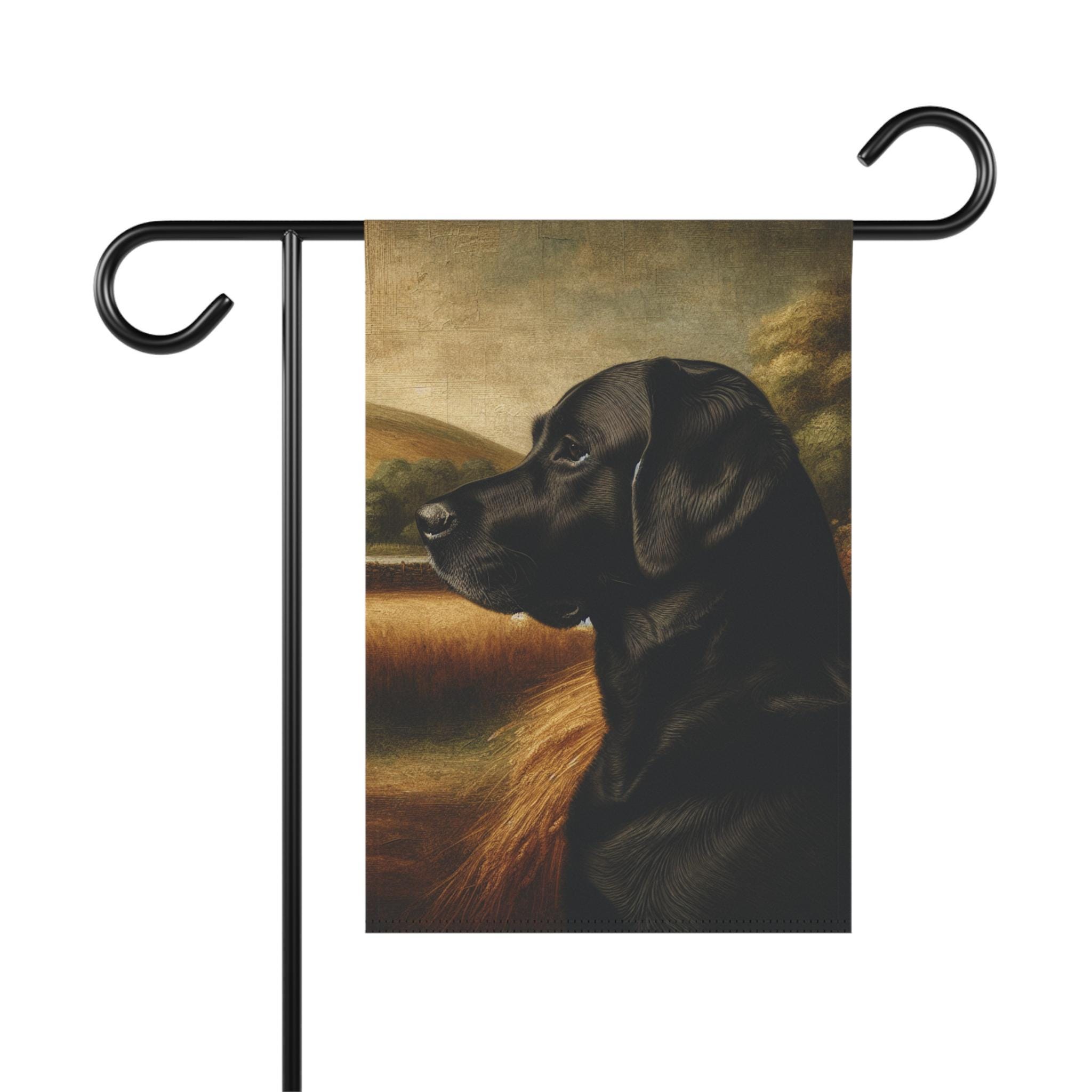 Black Lab Flag, Black Lab Profile, Labrador Retriever Gift, Mom Gift ...