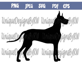 Great Dane SVG Vector - Etsy
