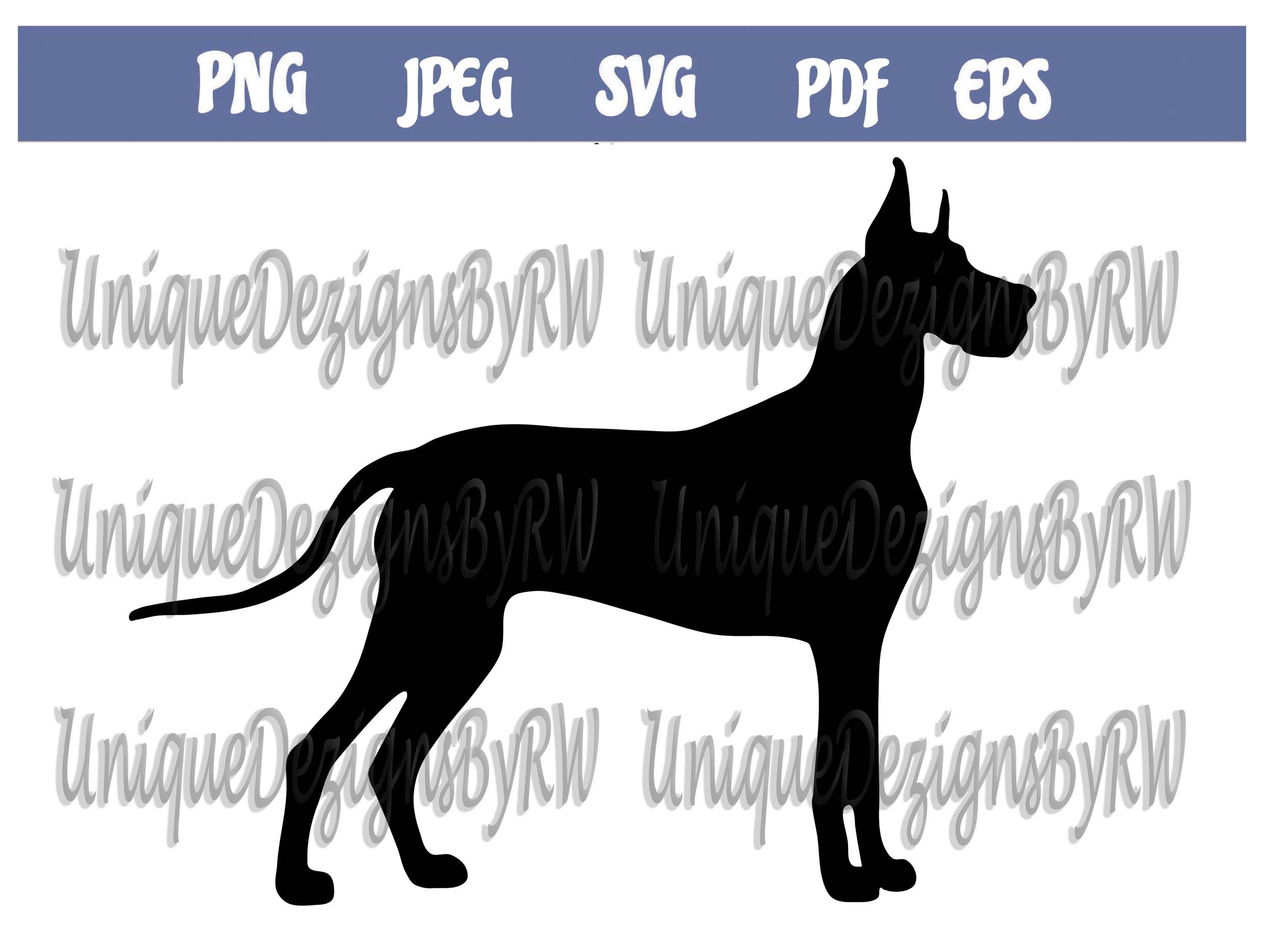 Great Dane SVG, Great Dane Vector, Great Dane Cut File, Great Dane Clip ...
