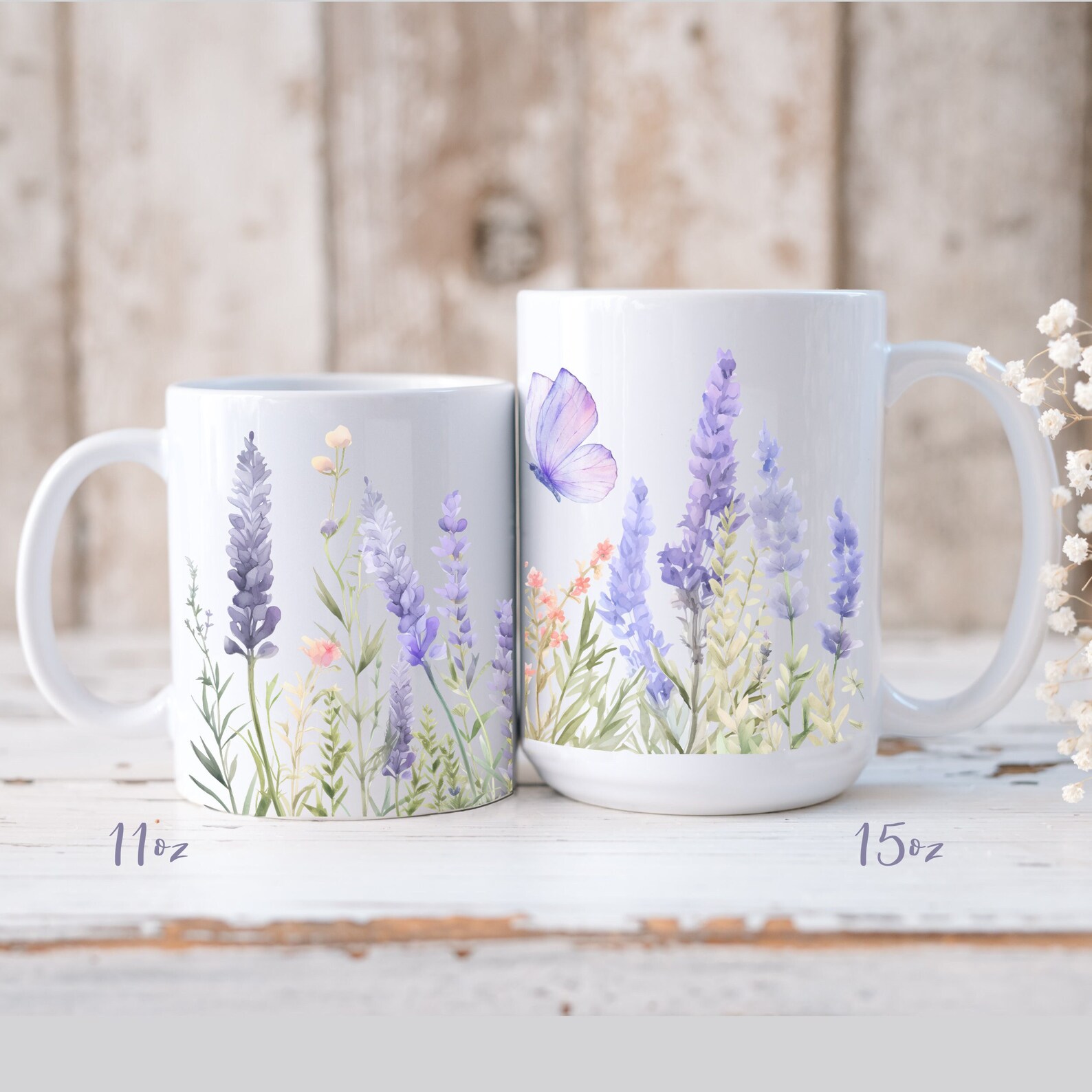 Wildflower Cottagecore Coffee Mug, Pressed Flower Mug, Cottagecore Mug ...