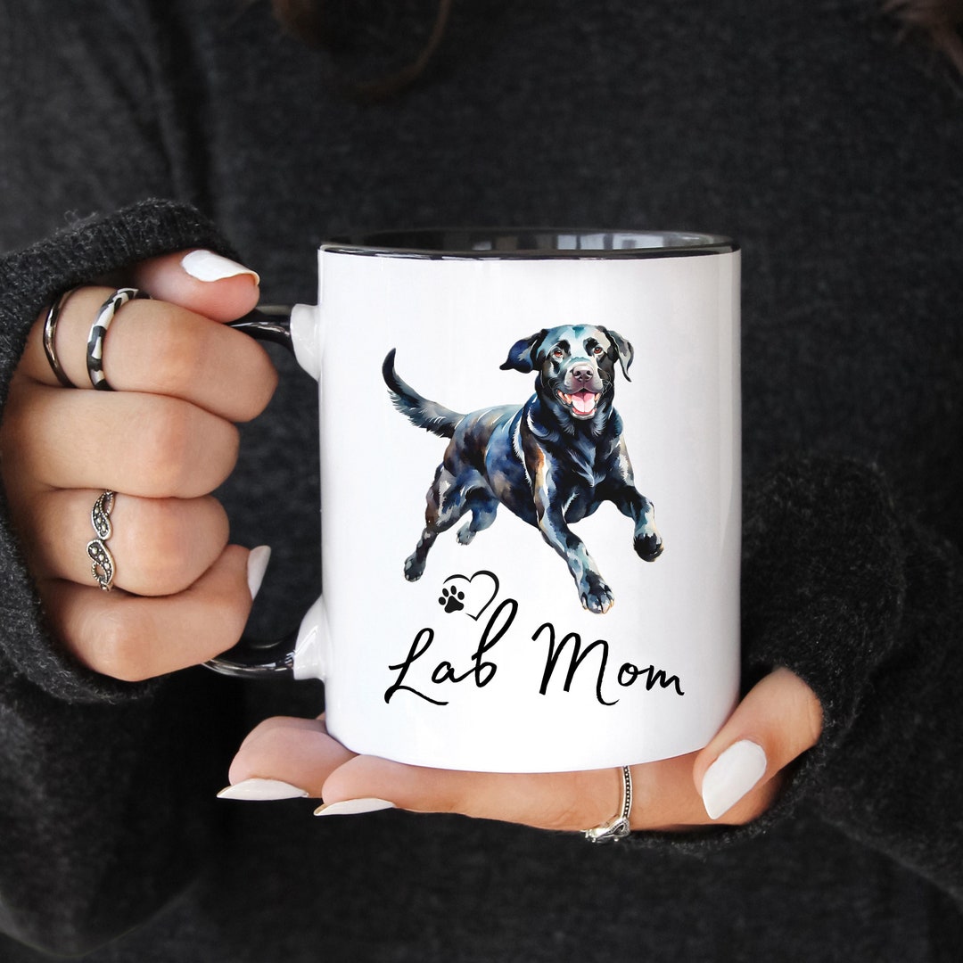 Black Labrador Mug, Black Lab Coffee Cup, Gift for Someone Who Loves ...