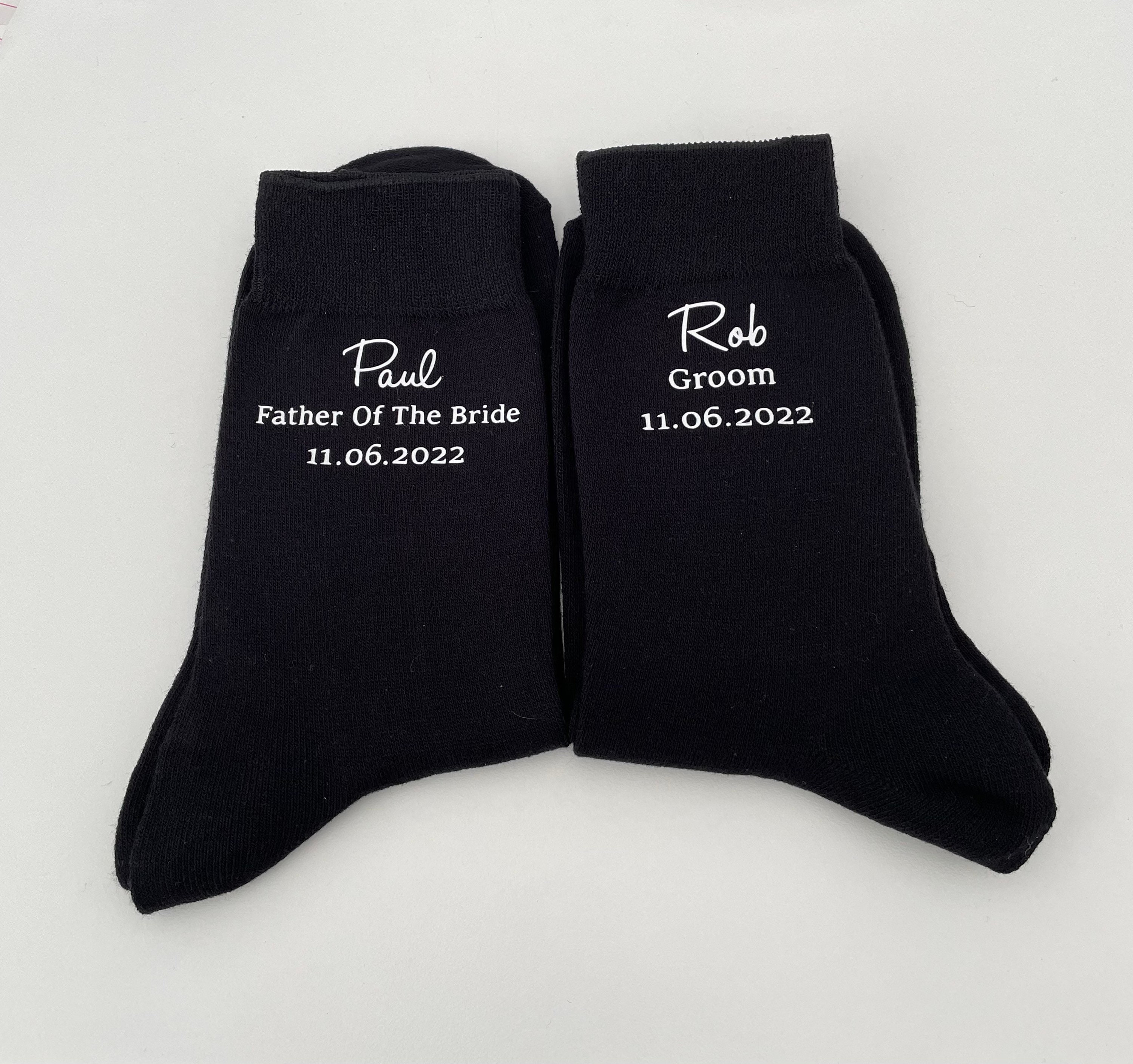 Personalised Wedding Socks Wedding Day Little Wedding - Etsy