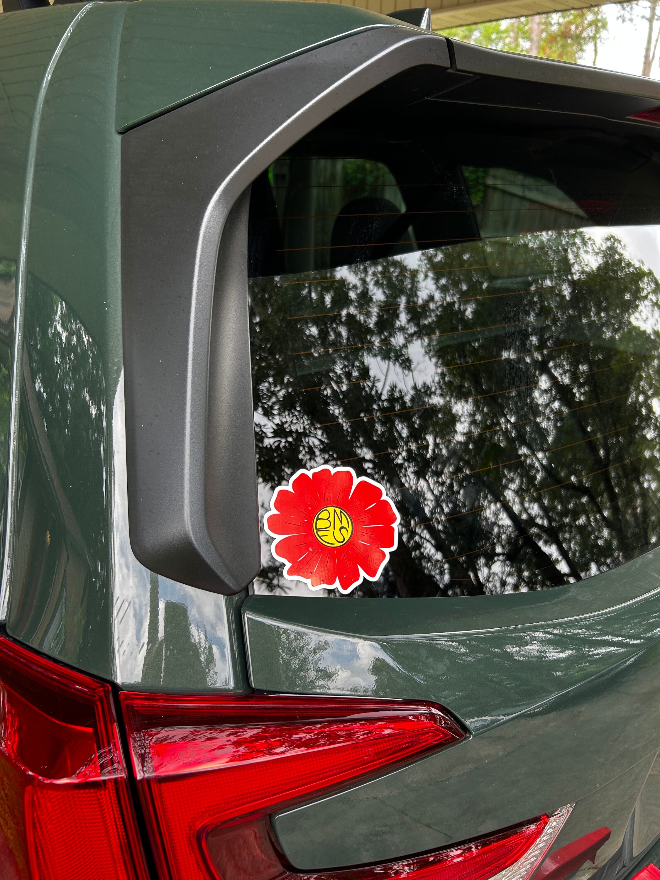 BMFS Red Daisy Sticker - Etsy