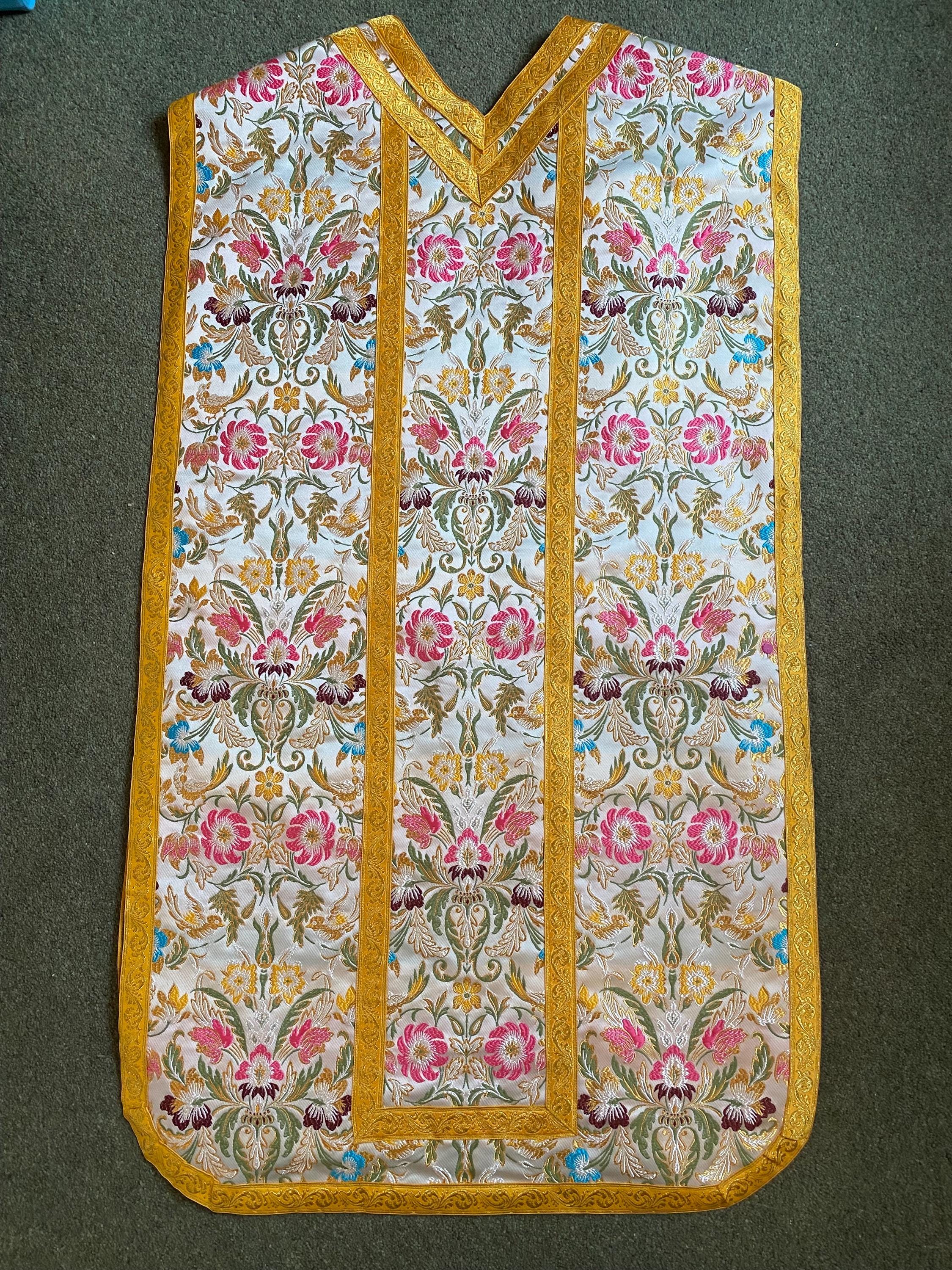 White Catholic Chasuble Fiddleback - Etsy