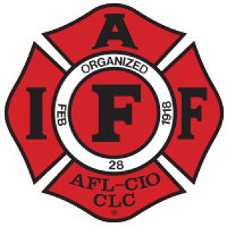 IAFF Red Logo Decal - Etsy