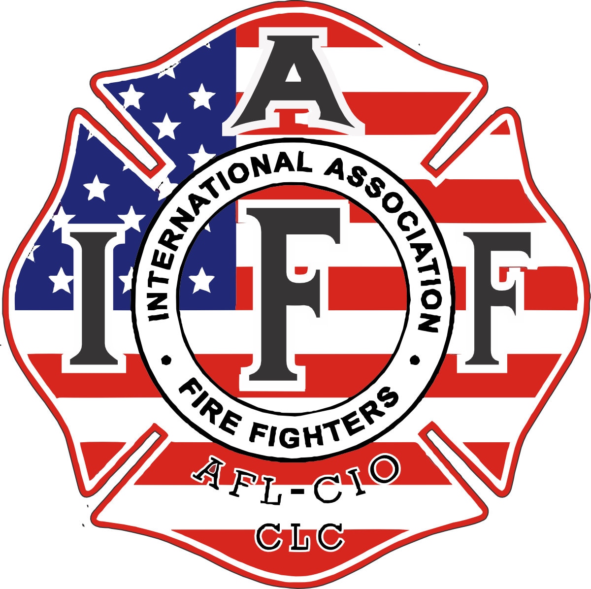 IAFF Flag Logo Decal - Etsy