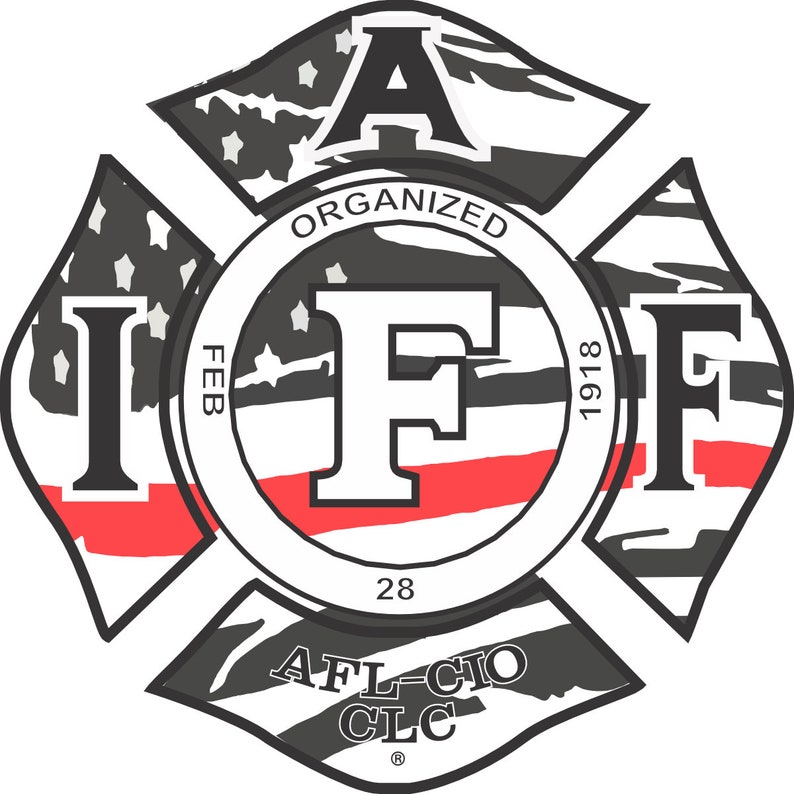 IAFF Tattered Flag Decal 4" - Etsy