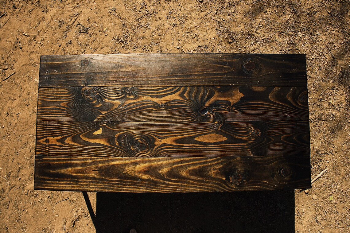 Wood Burned Coffee Table - Etsy