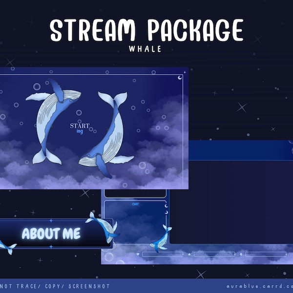 Twitch Overlay Animated Shark - Etsy