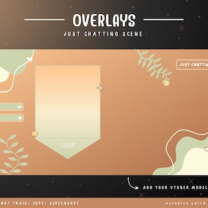 V-tuber simple Streaming Overlay- Stream Bundle - Twitch - Overlay ...