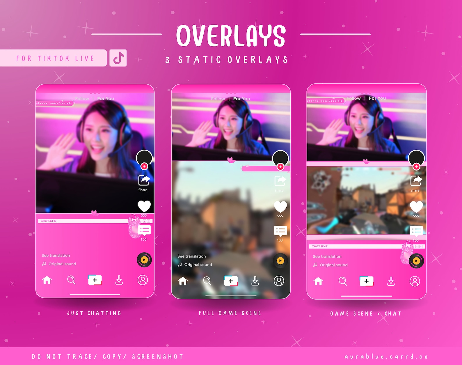 Digital Bunny Pet Tiktok Streaming Overlays- Stream Bundle - Tiktoklive ...