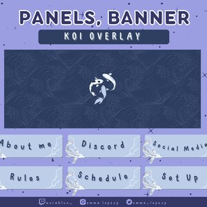 Koi Streaming Overlay Stream Bundle Twitch Overlay - Etsy