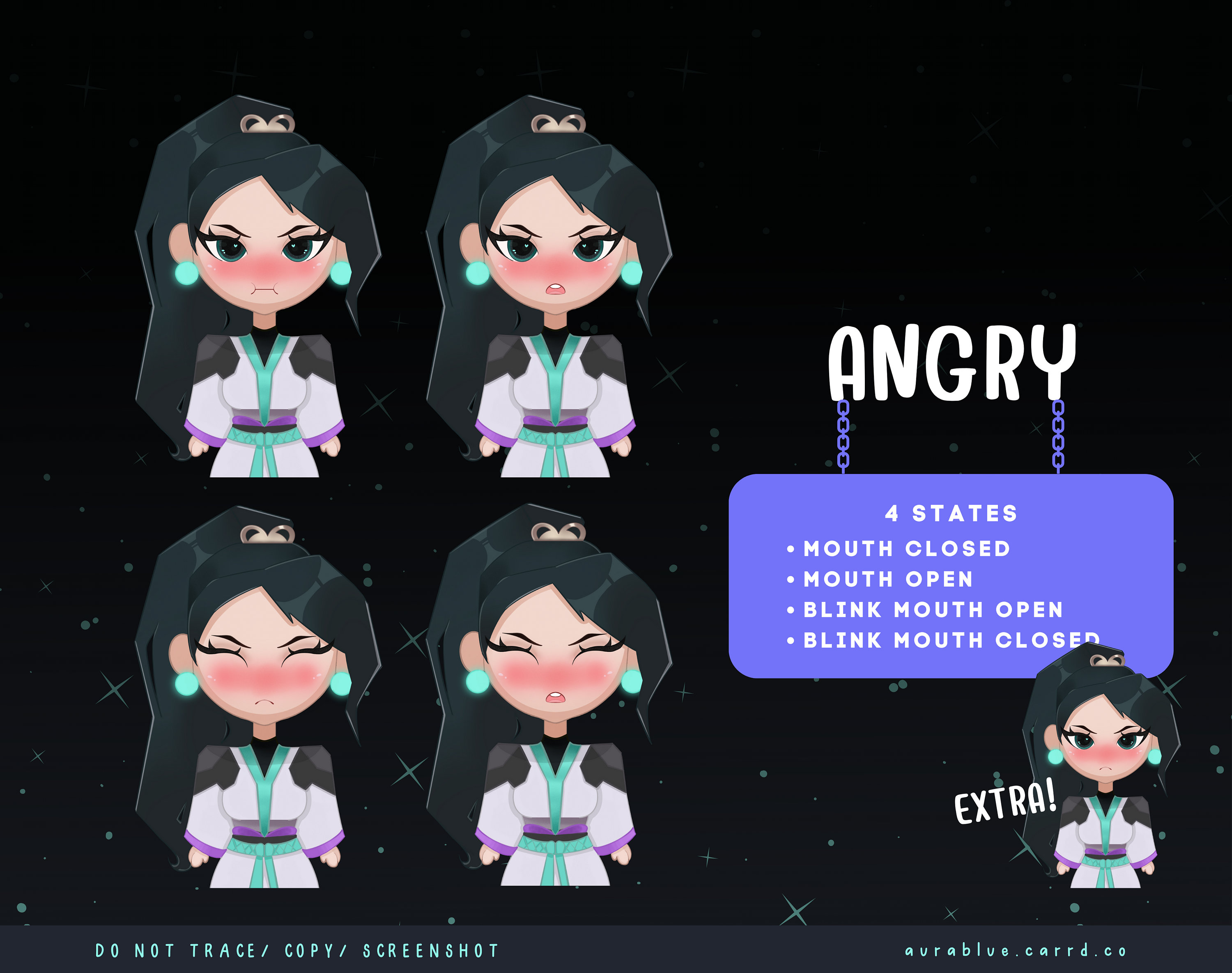 Sage Pngtuber Model / Valorant Chibi Agent 16 Expressions 4 Emotions ...