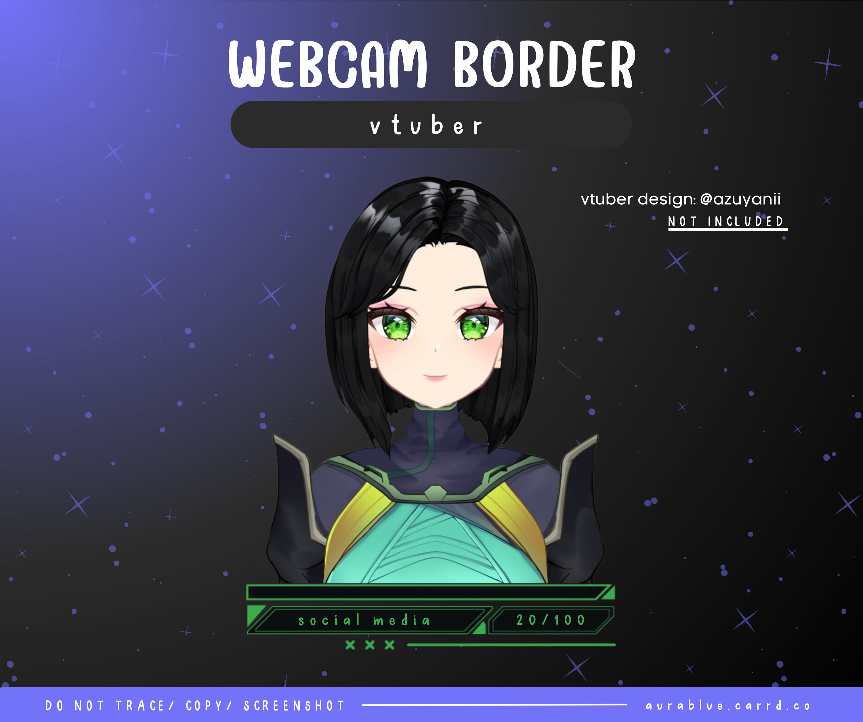 Viper Webcam Border- Stream - Twitch - Overlay - Cute- Static- Valorant ...