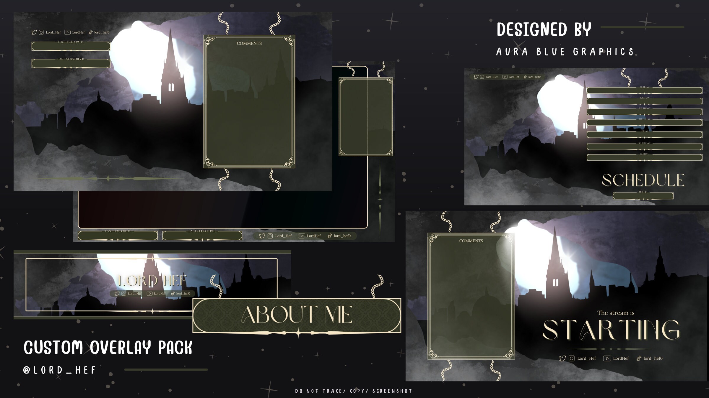 Custom Twitch Bundle/ No-webcam- Overlay Commissions/ READ DESCRIPTION ...