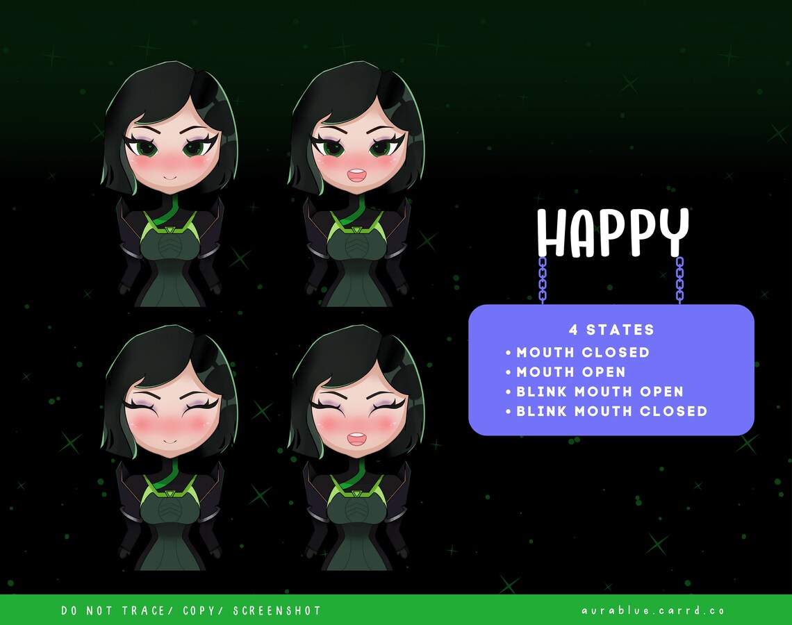 Viper Pngtuber Model / Valorant Chibi Agent 18 Expressions 5 Emotions ...