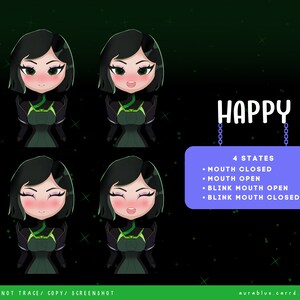 Viper Pngtuber Model / Valorant Chibi Agent 18 Expressions - 5 Emotions ...