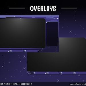 Purple Modern Streaming Overlay- Stream Bundle - Twitch - Overlay- Game ...