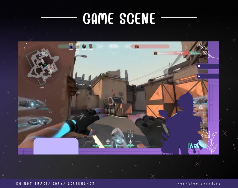 V-tuber Simple Streaming Overlay Stream Bundle Twitch Overlay Cute ...