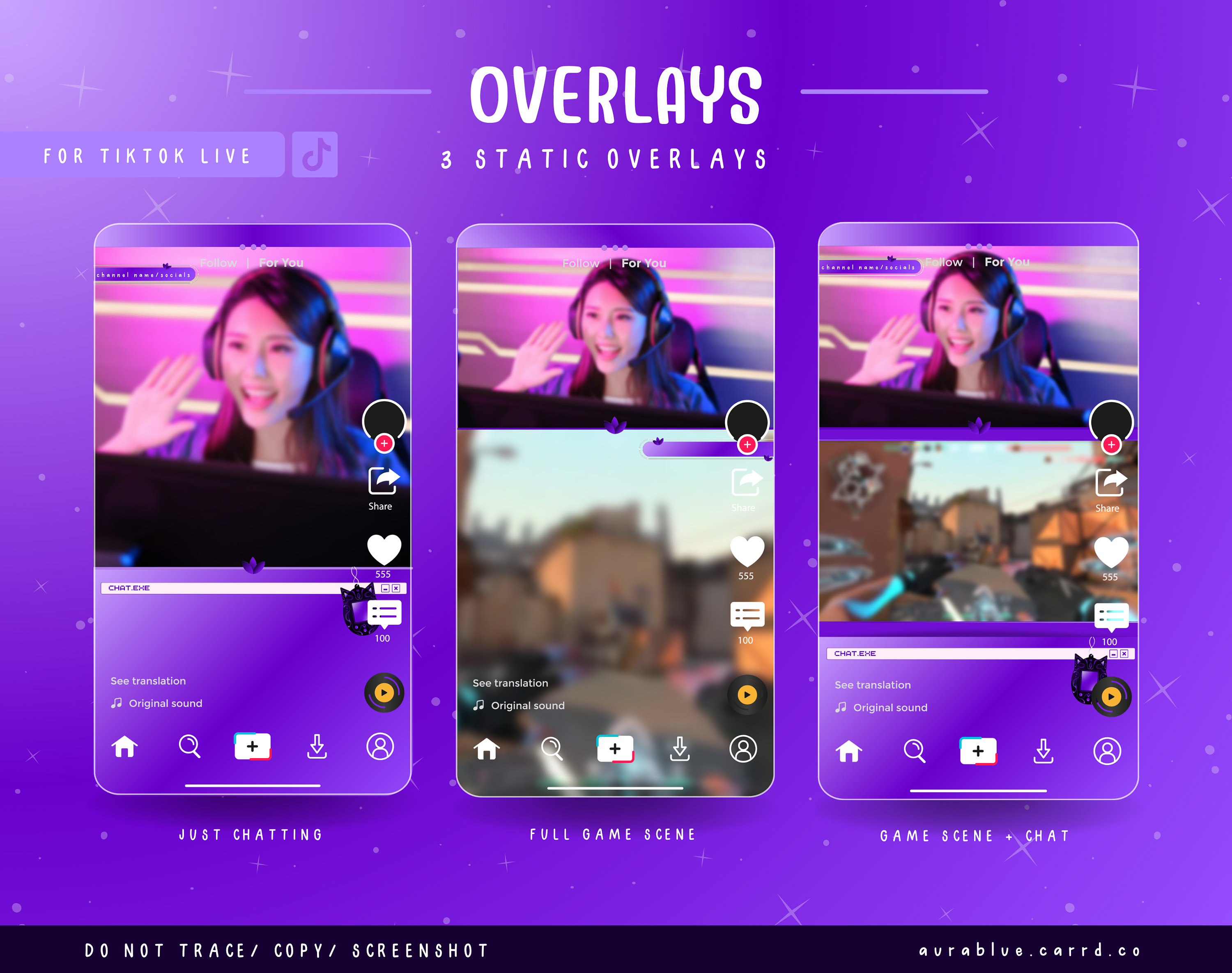 Digital Kitty Pet Tiktok Streaming Overlays- Stream Bundle - Tiktoklive ...